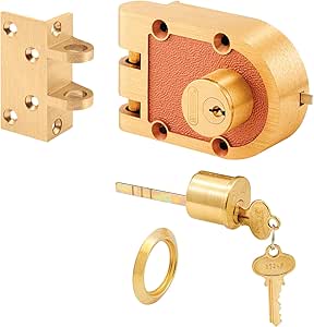 Segal SE 19716 Bronze Deadlock with Double Cylinder and Angle Strike ...