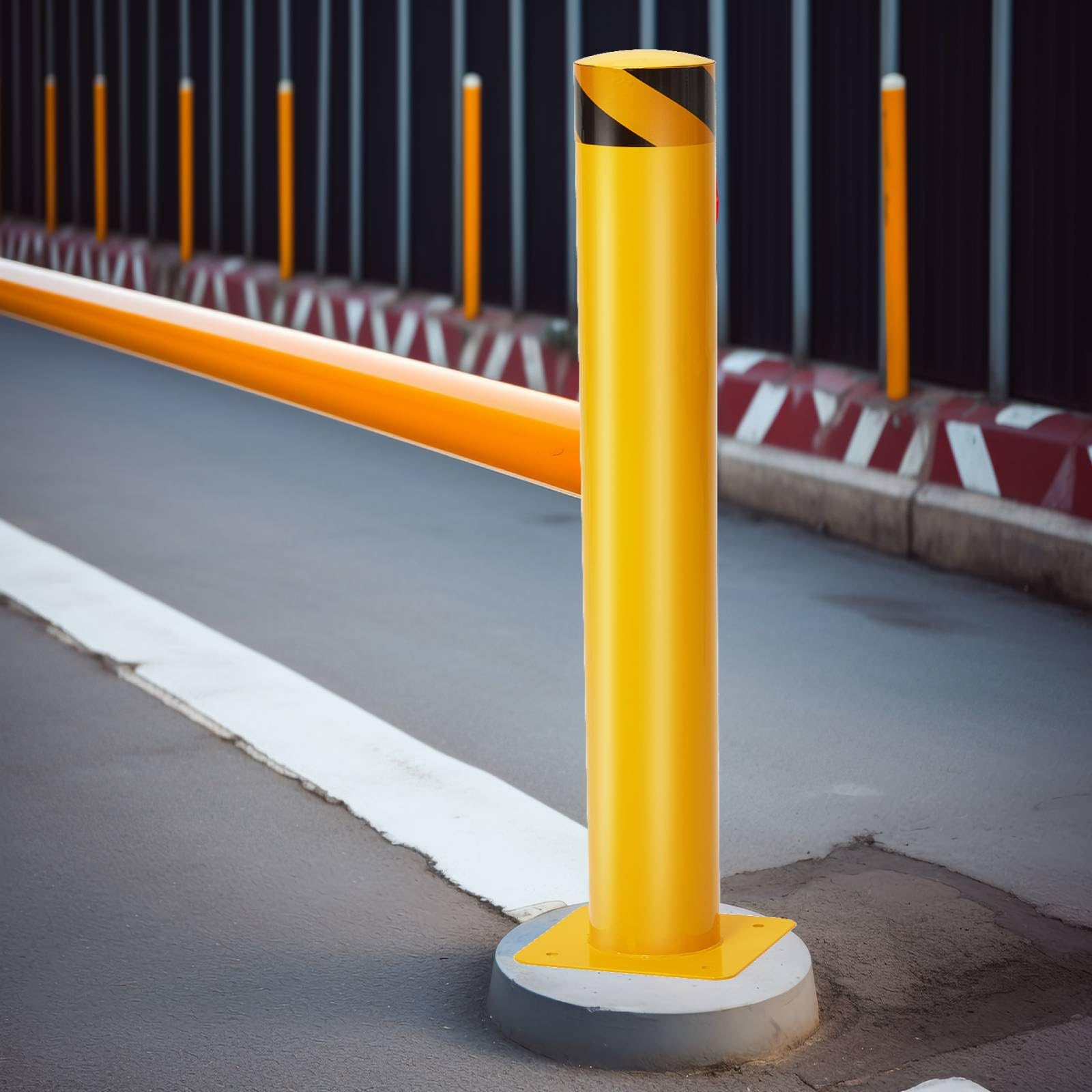 Snapklik.com : 42 Inch Safety Bollard 2 Packs, Bollard Post, 4.5 Inch ...