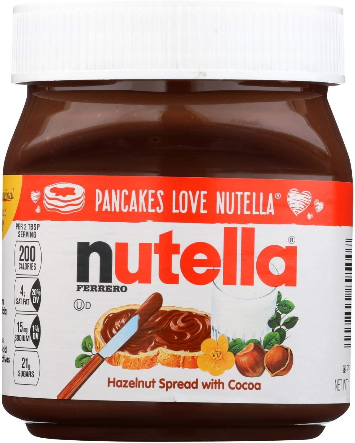 Amazon.com : Nutella Hazelnut Spread, 13 Ounce - 15 per case. : Dill ...