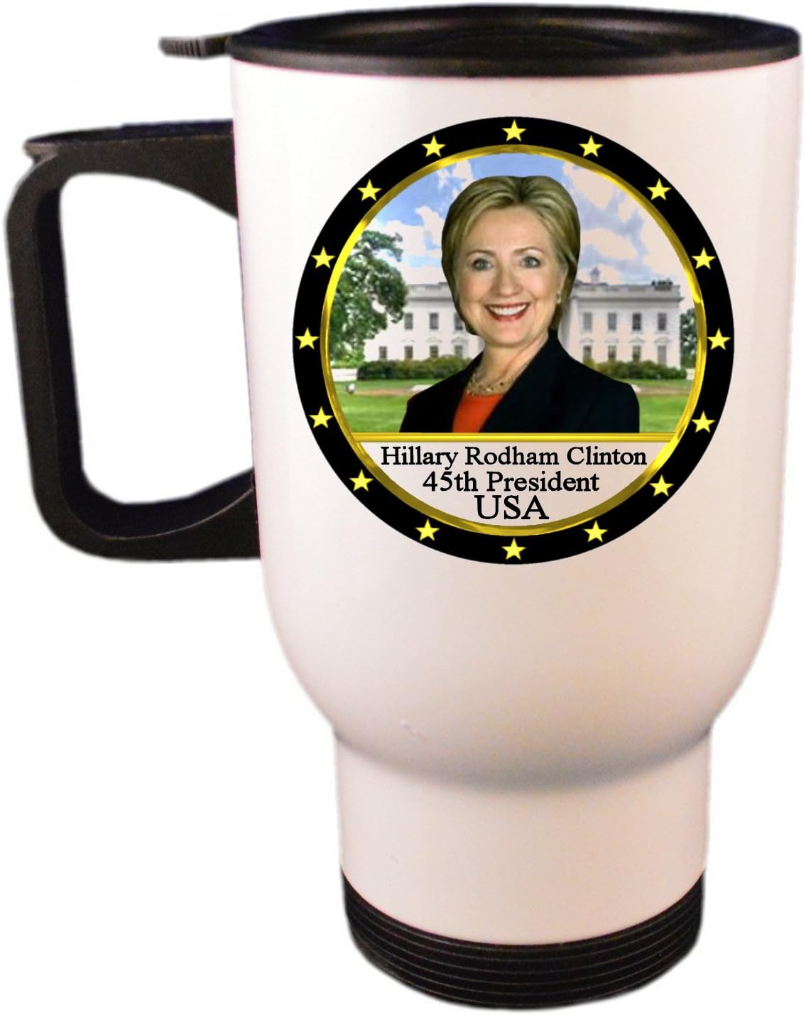 Amazon.com | Hillary Clinton 45 President 14 Oz Stainless Steel WH ...