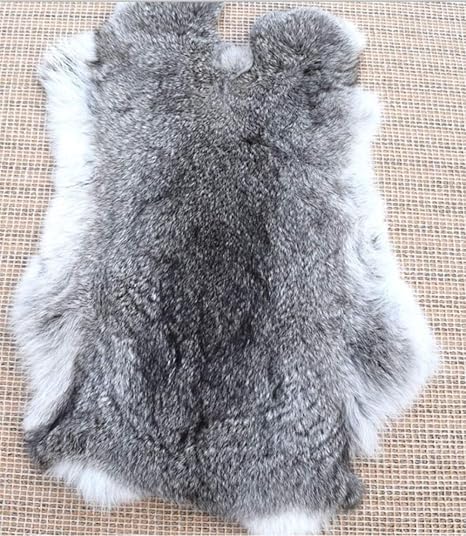 Amazon.com: Natural Tanned Rabbit Fur Hide (10" by 12" Rabbit Pelt with ...