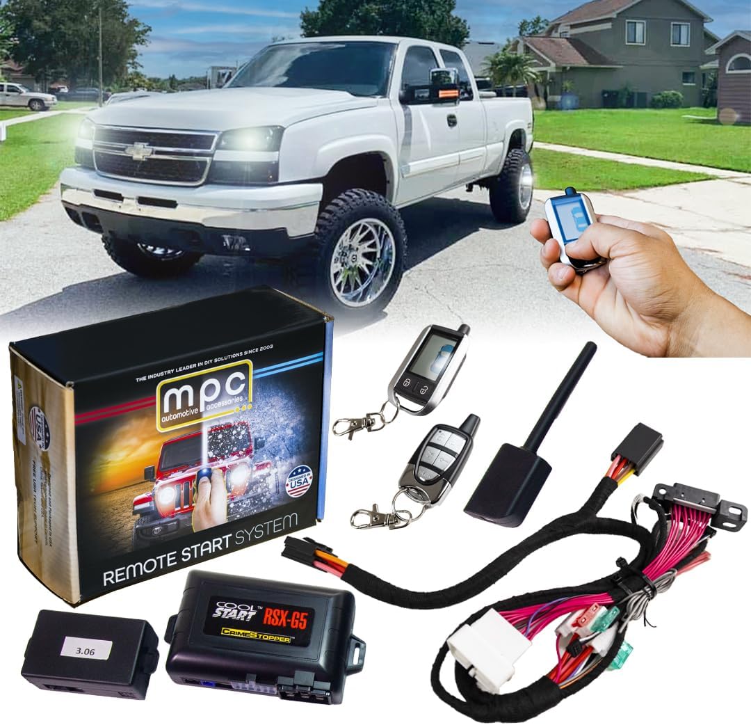 Amazon.com: MPC Plug & Play 2-Way LCD Remote Start Kit with T-Harness ...