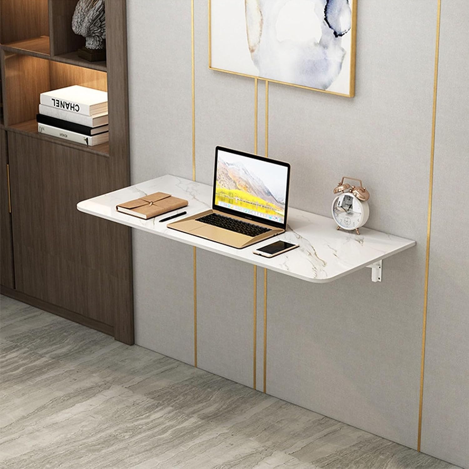 Amazon.com: Folding wall-mounted drop-leaf table wall-mounted desk ...