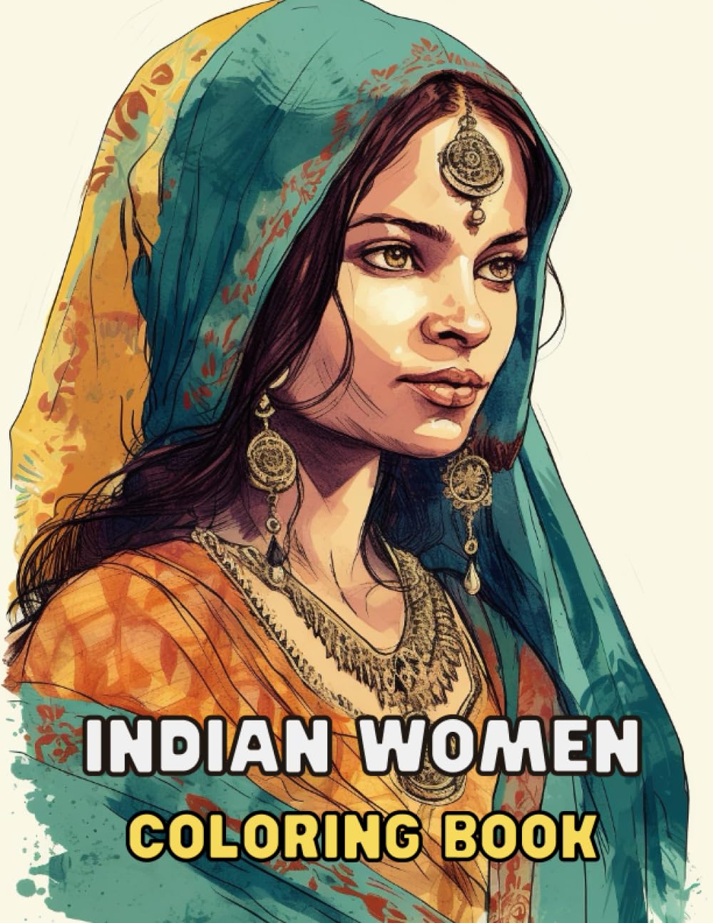 Indian Women Coloring Book: Cultural Portraits to Color and Celebrate ...