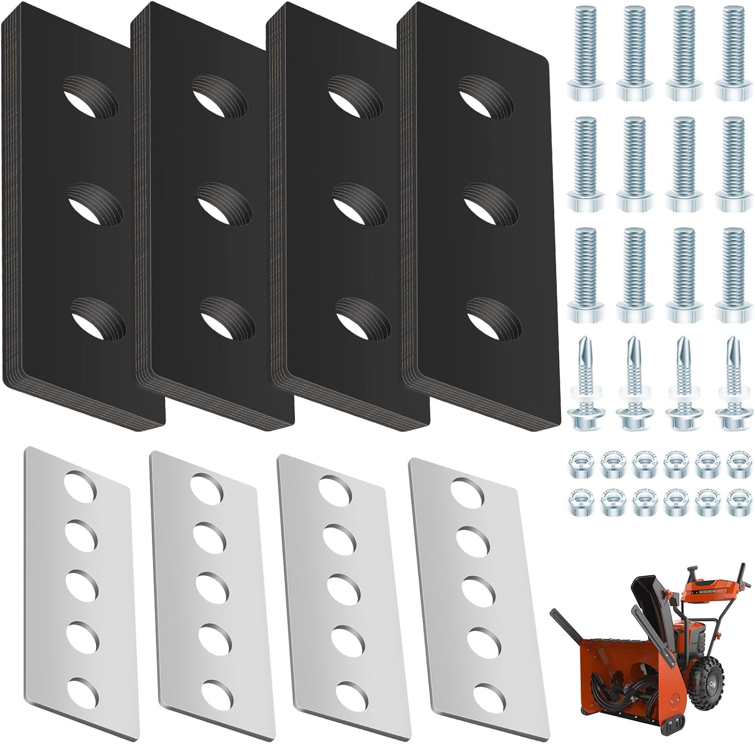 Huthbrother Snow Blower Impeller Modification Kit - 3/8" 4-Blade ...