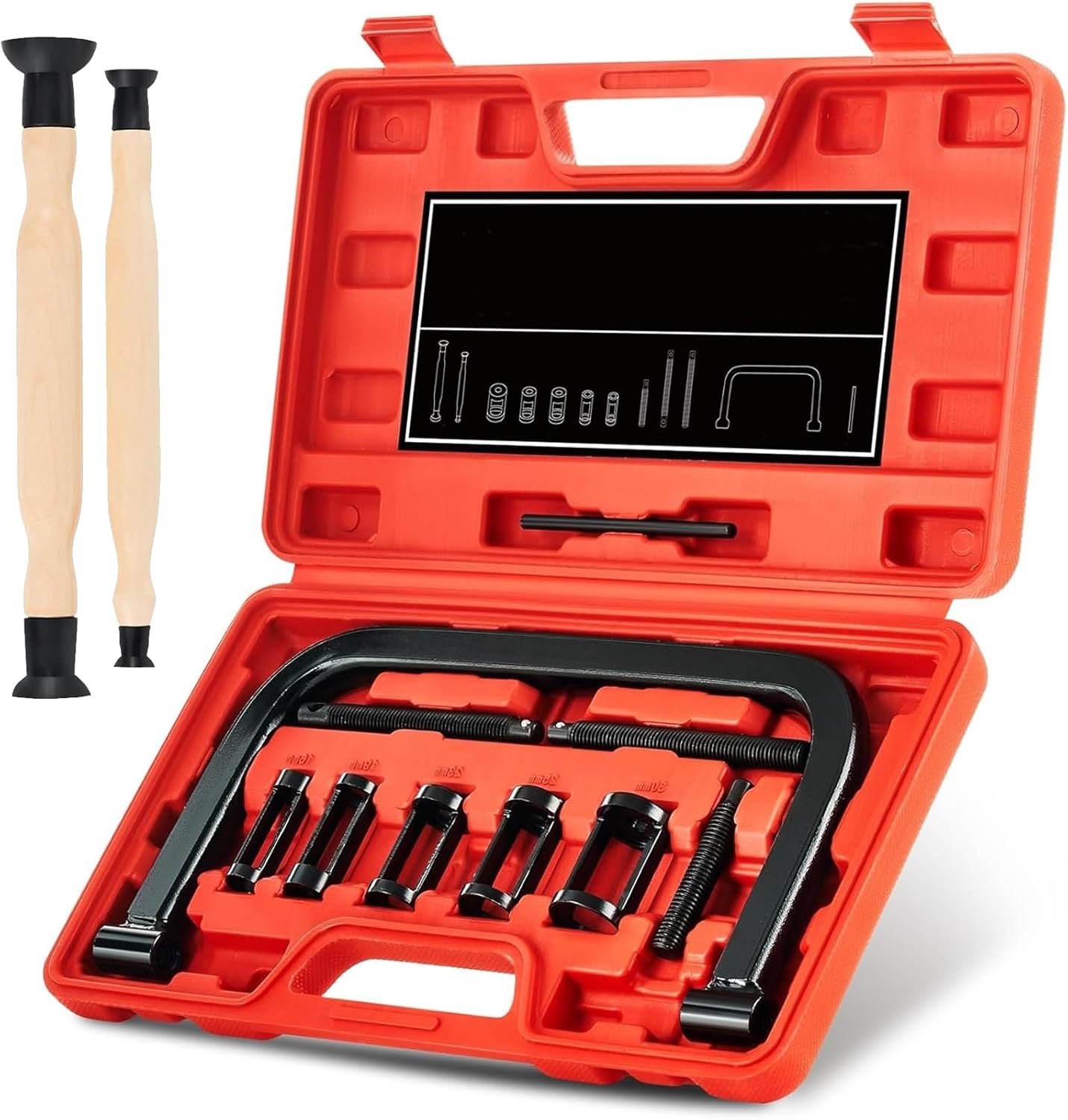 OKSTENCK Valve Spring Compressor Kit Auto Compression C-Clamp Tool ...