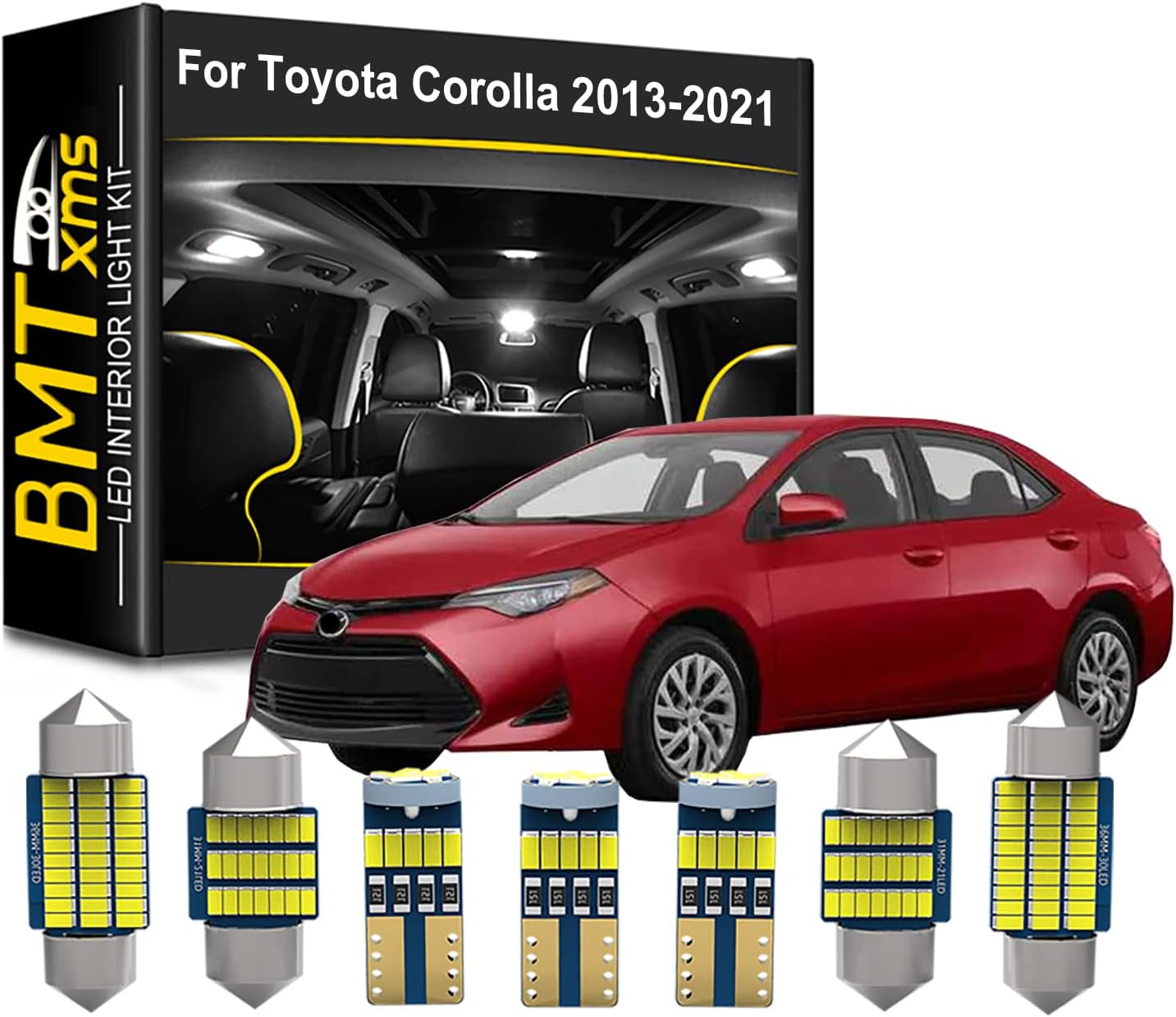 Amazon.com: LED Interior Light Kit Replacement for Toyota Corolla 2013 ...