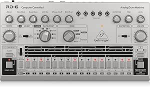 Behringer RHYTHM DESIGNER RD-6-SR Analog Drum Machine with 8 Drum Sounds, 64 Step Sequencer and ...