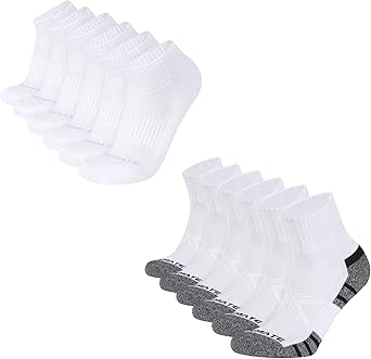 Amazon.com: CLOSEMATE 6 Pairs Mens Athletic Ankle Socks and 6 Pairs Low Cut Ankle Socks for Men ...