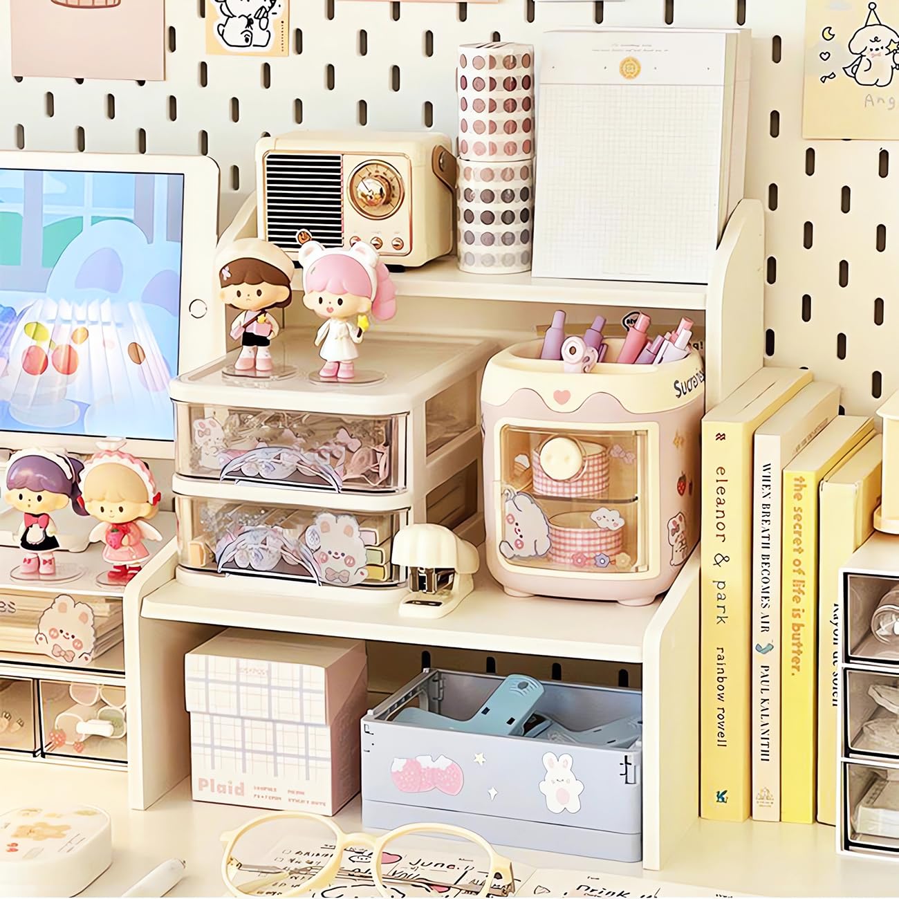 Snapklik.com : Desktop Organizer Office Desk Storage Rack, Expandable ...