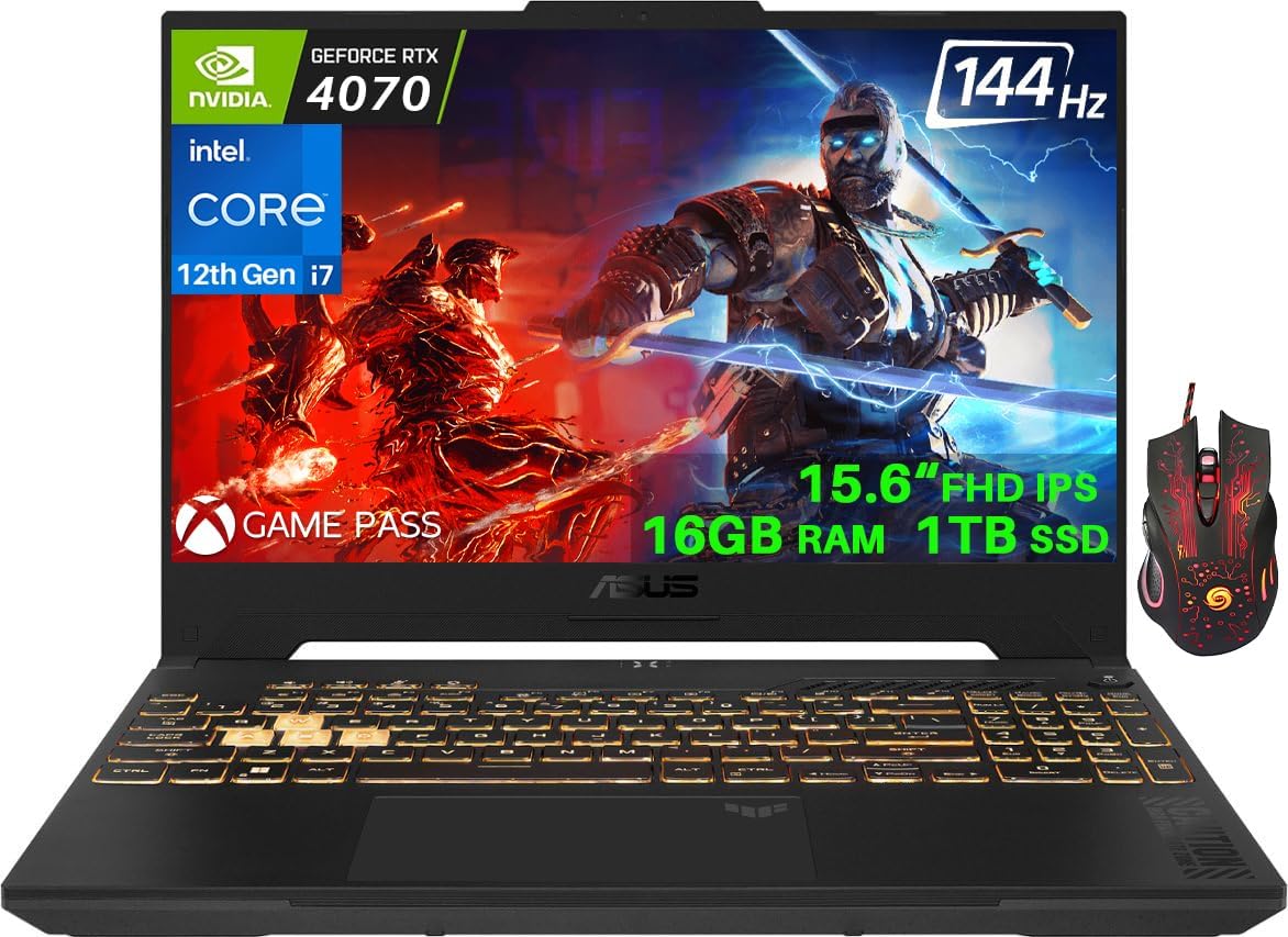 Amazon.com: ASUS TUF Gaming Laptop, 15.6" FHD 144Hz IPS Display, 12th ...