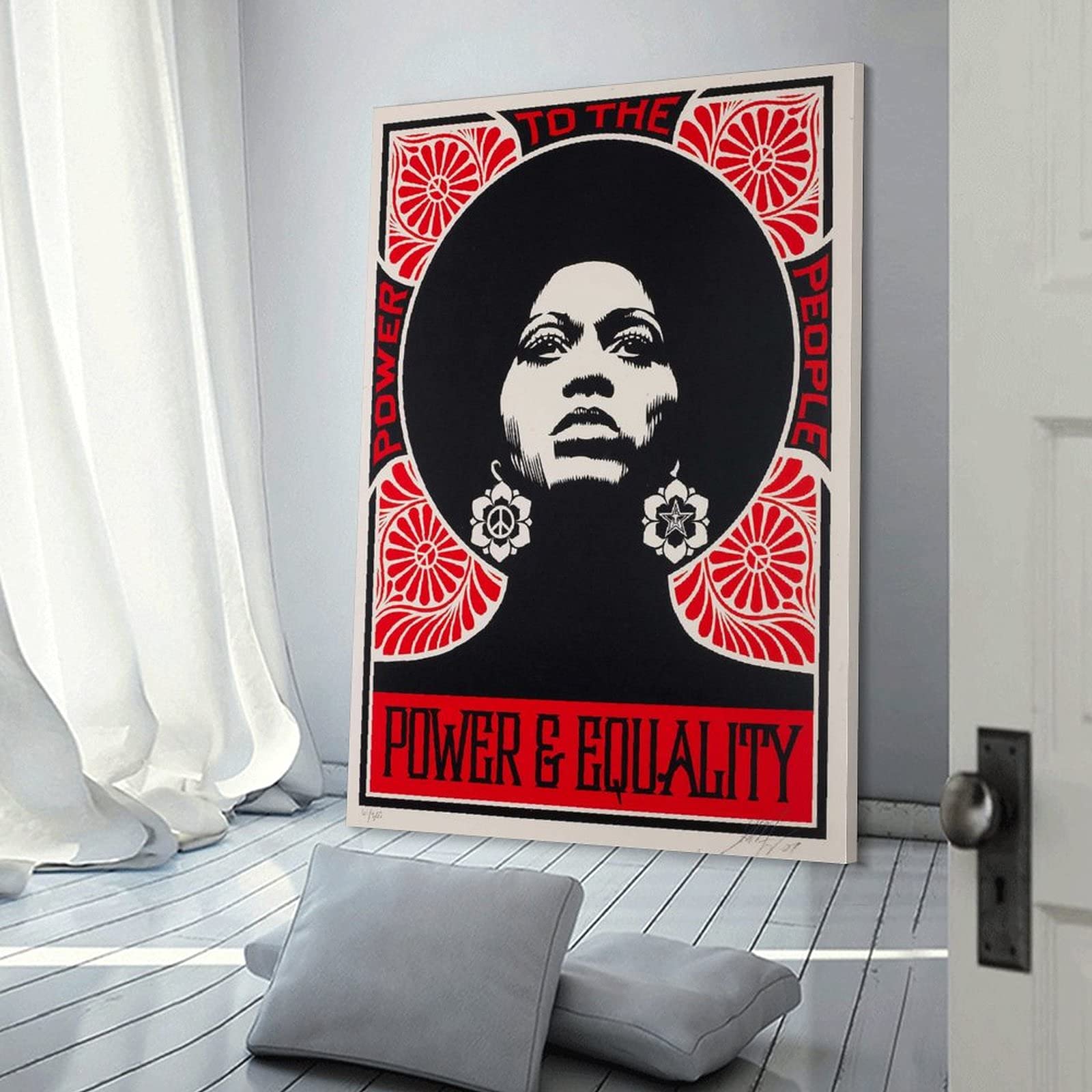 Angela Davis Obey Political Activist Angela Davis Art Poster Print