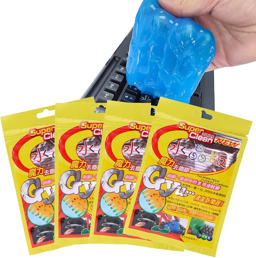 Amazon.com: Amadear Keyboard Cleaning Gel,4Pack Dust Slime Cleaner for ...