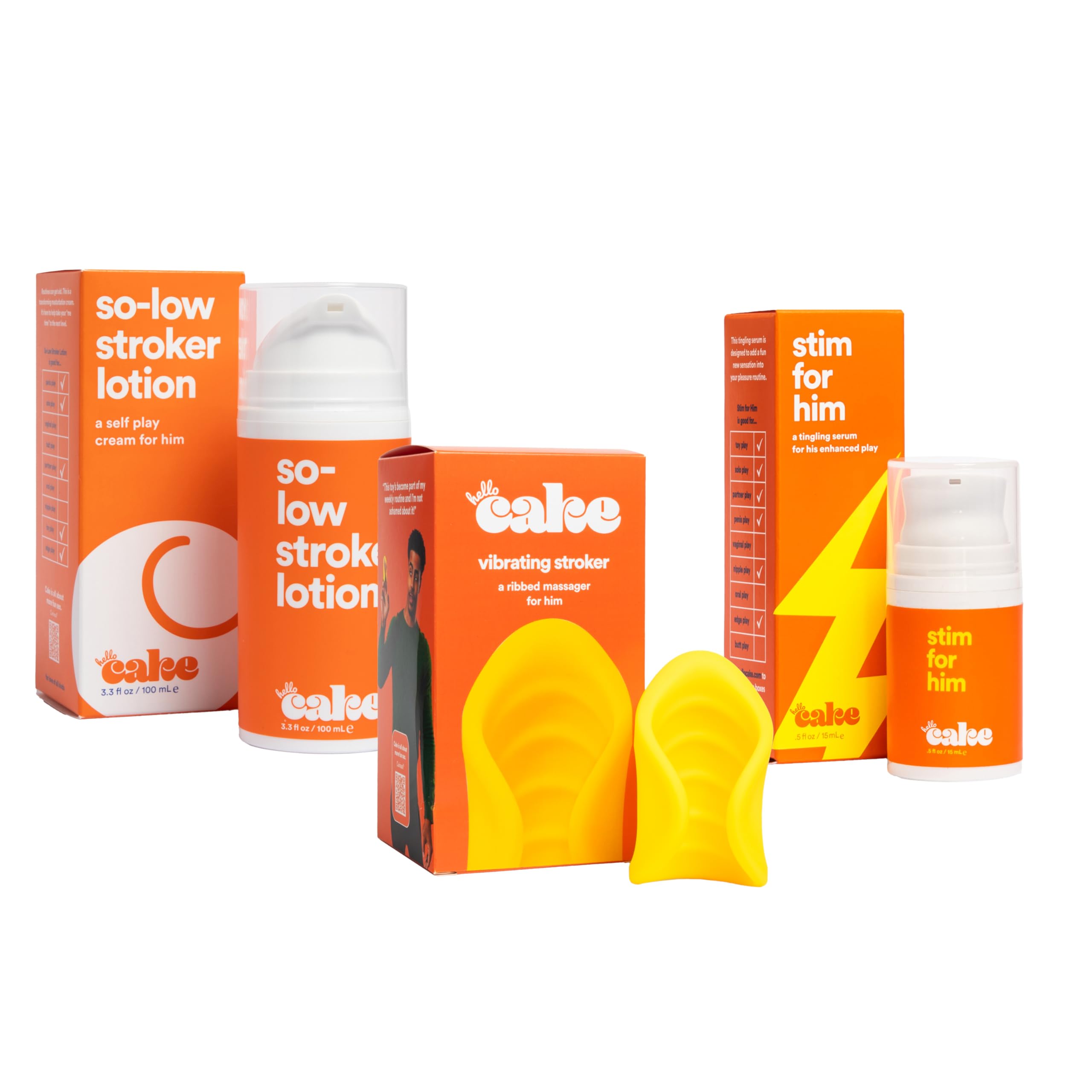 Amazon.com: Hello Cake Men’s Solo Play Vibe Pack - So-Low Lotion Below ...