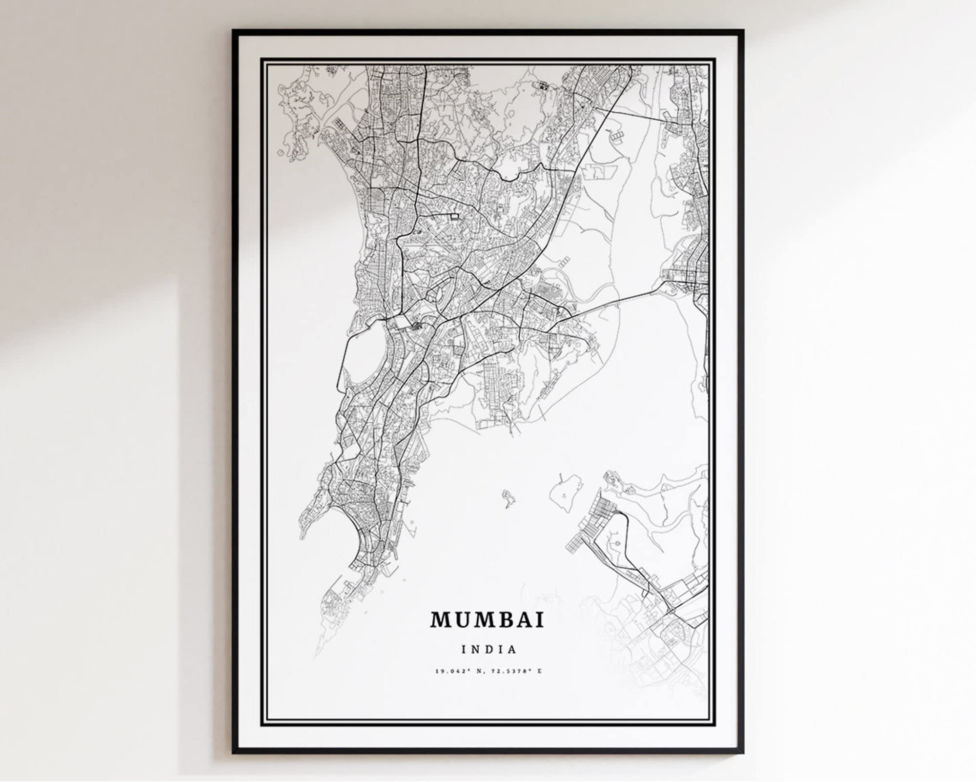 Mg Global Mumbai 6 Layout Map Poster Mumbai Map India | Desertcart UAE