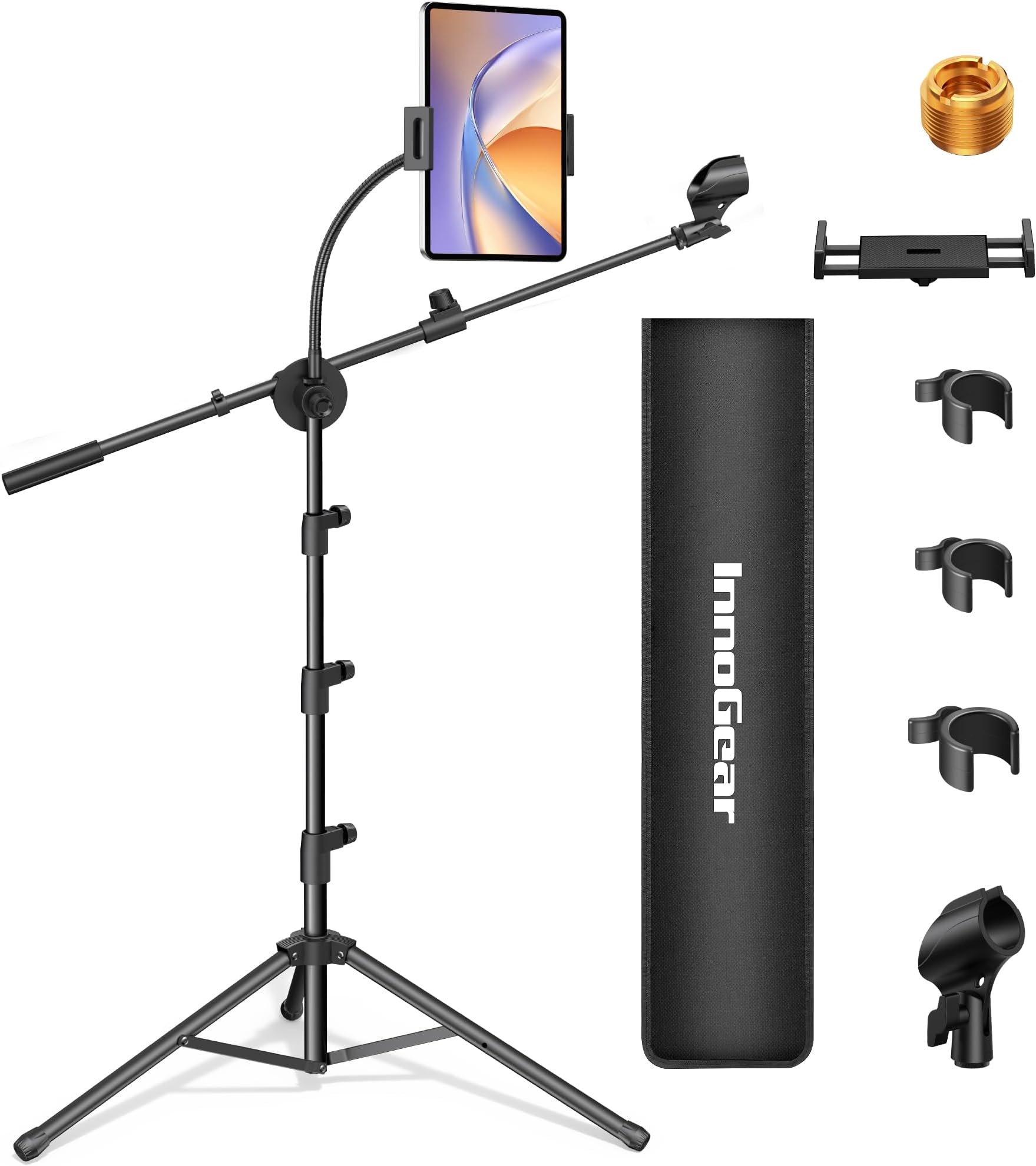 Amazon.com: InnoGear Mic Stand, 6 in 1 Microphone Stand Floor with ...