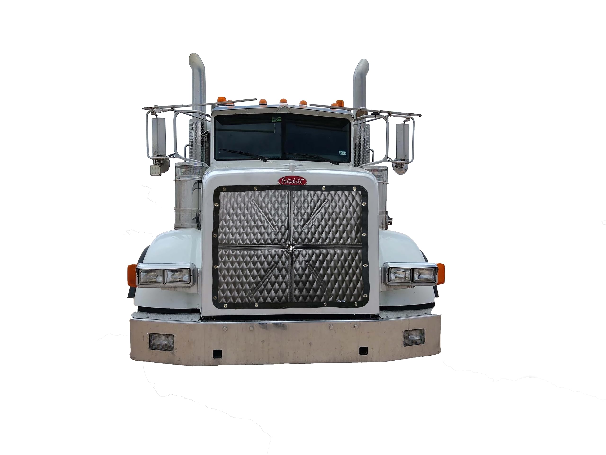 Amazon.com: Quilted Adjustable Zipper Winter Front Grille Cover Fits ...