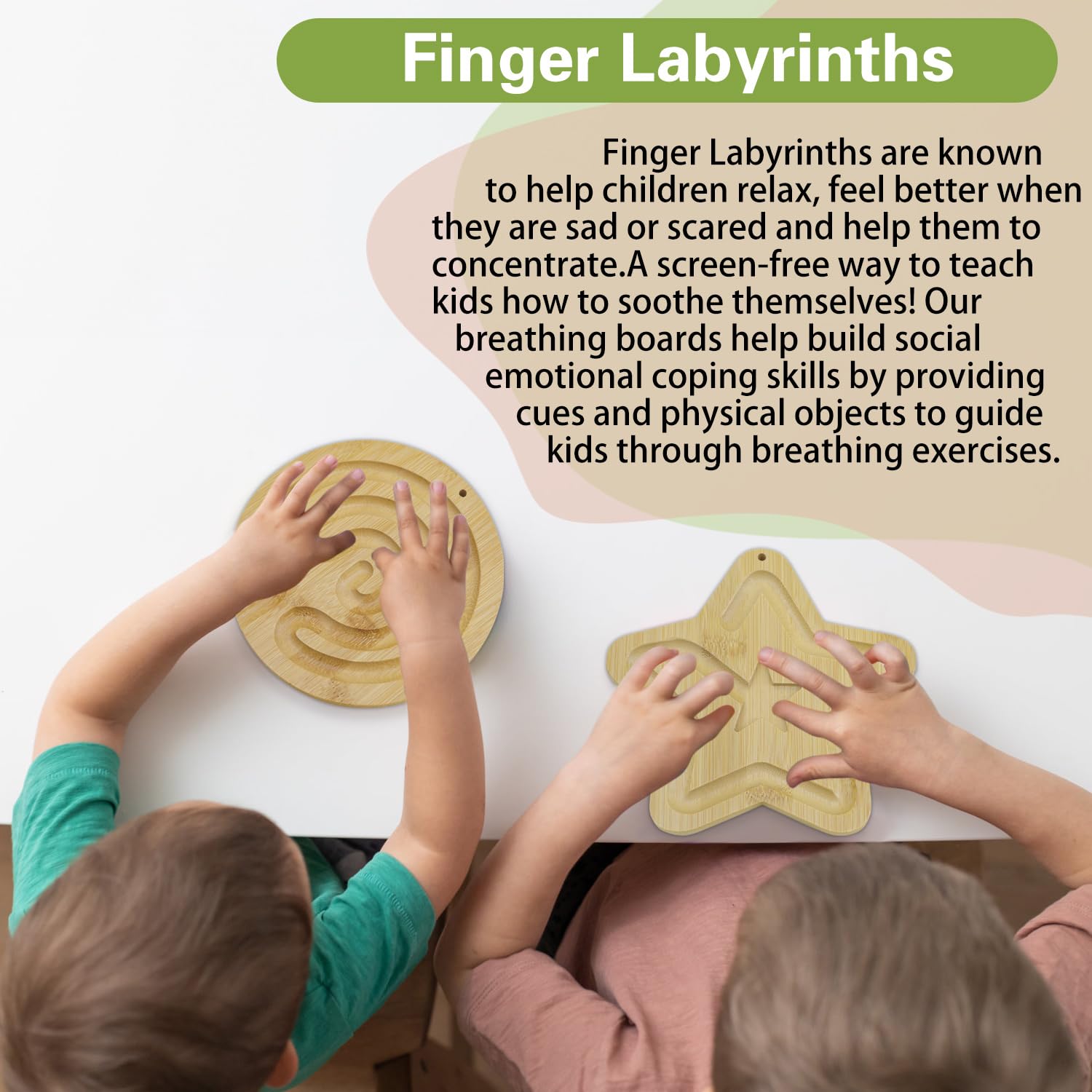 Snapklik.com : Breathing Board Mindfulness Tools Sensory Board