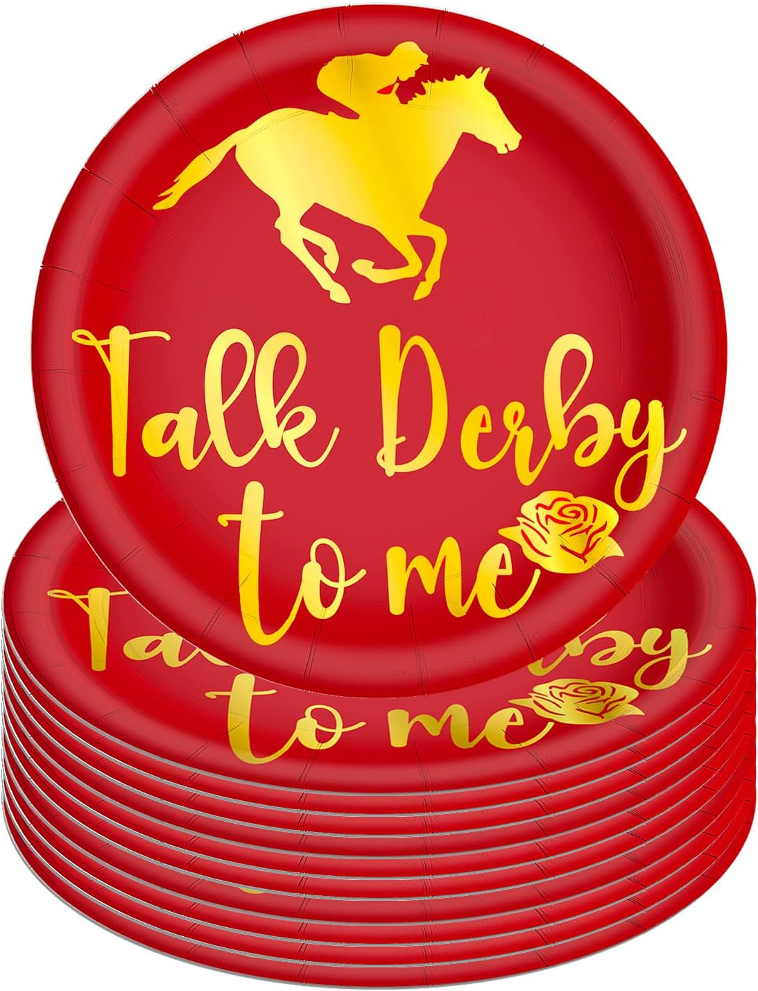 Amazon.com: Kentucky Derby Party Decorations,Talk Derby to me Plates ...