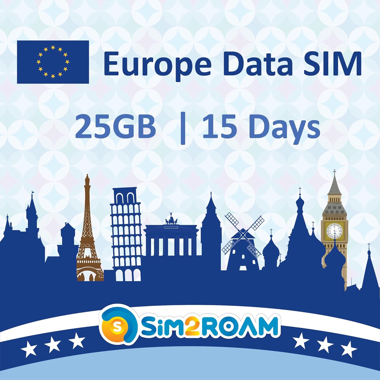 Amazon.com: Europe Data ONLY SIM Card 15Days | 25GB of 5G/4G LTE High ...