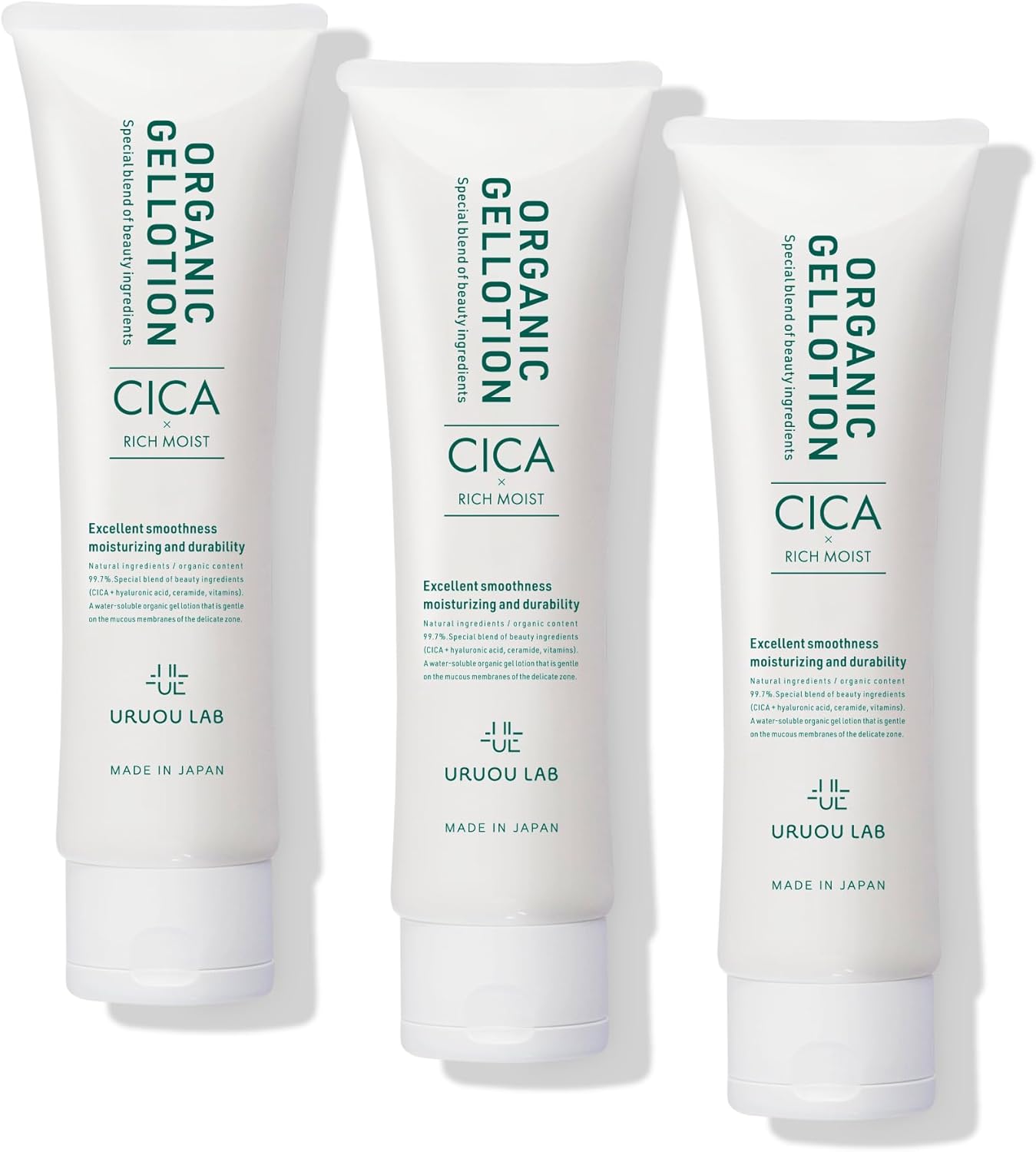 Amazon | 【CICA×リッチモイスト/潤滑ゼリー/3本セット】ウルオウラボ オーガニックジェルローション100g 潤滑剤 潤滑剤ゼリー 女性用 ヒト幹細胞 美容エキス 日本製 | UL ...