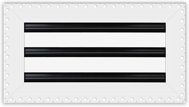 BUILDMART - 12x6 MUD-in Air Vent Cover - Drywall MUD in White Air Vent ...
