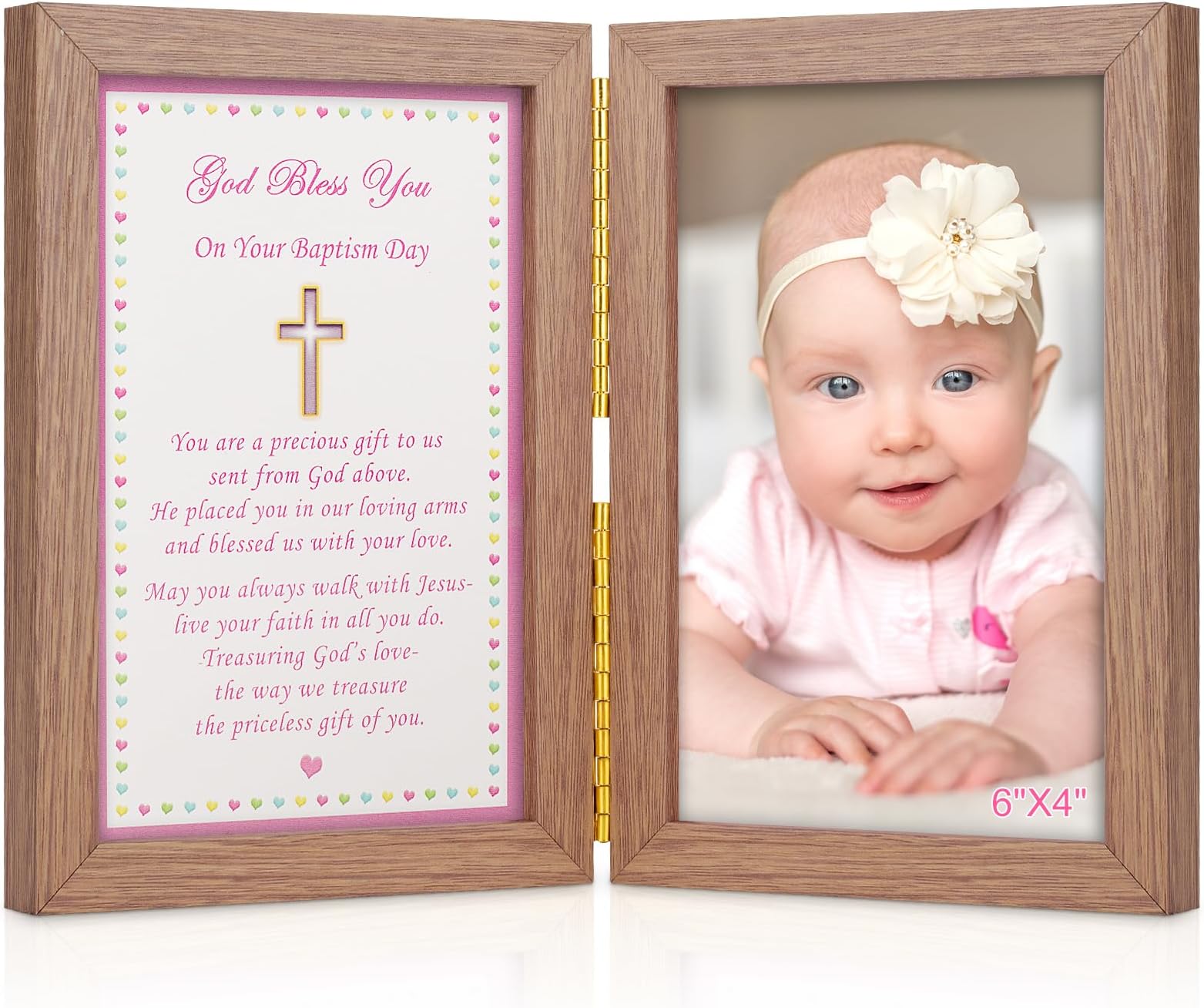 Amazon.com: Baby Baptism Picture Frame - Baptism Photo Frame for Boys ...