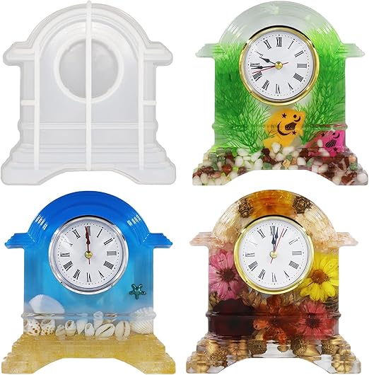Amazon.com: Sweet password Resin Clock Molds, Table Clock Mold for ...