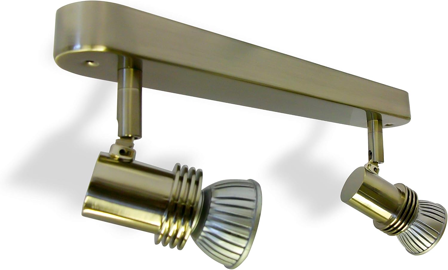 Twin Spotlights Wall Bar. Ceiling & Wall Spotlight with Twin GU10 Heads ...