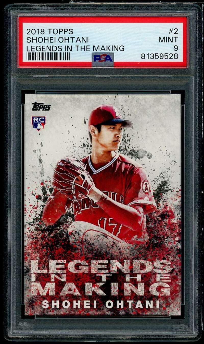 Amazon.com: Shohei Ohtani Rookie Card 2018 Topps Legends in the Making #2 PSA 9 : Collectibles ...
