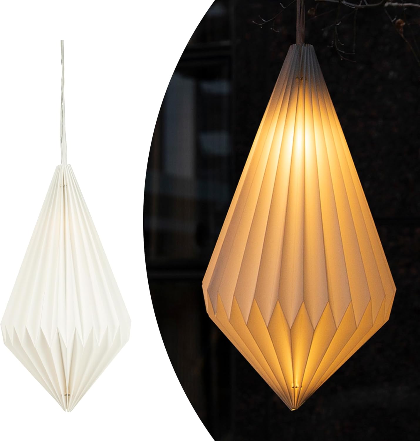 Amazon.com: LUSHARBOR Battery Operated Outdoor Hanging Lantern ...