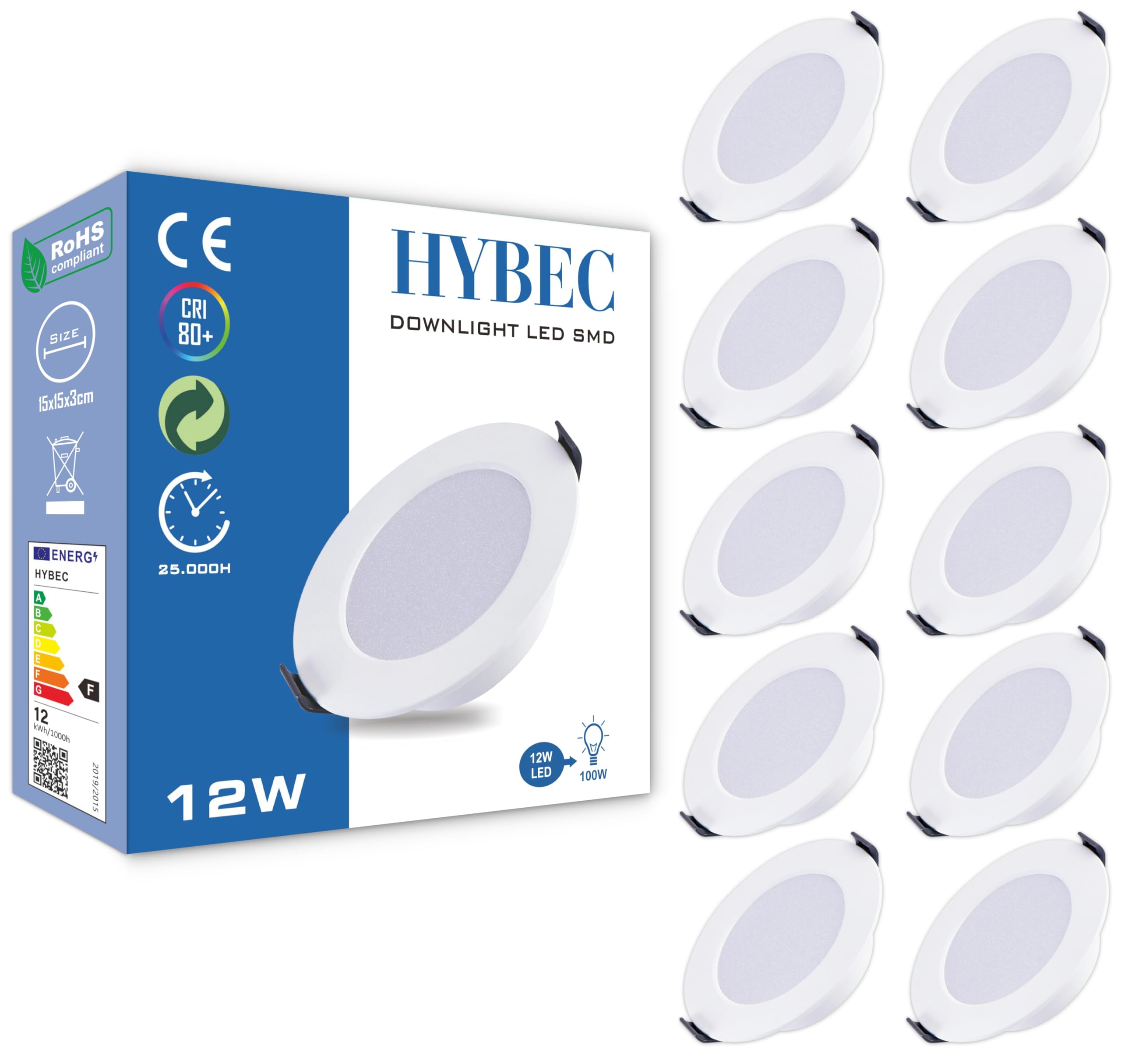 HYBEC - Spot LED Encastrable, Spot LED, Spot Encastrable, Spots de ...