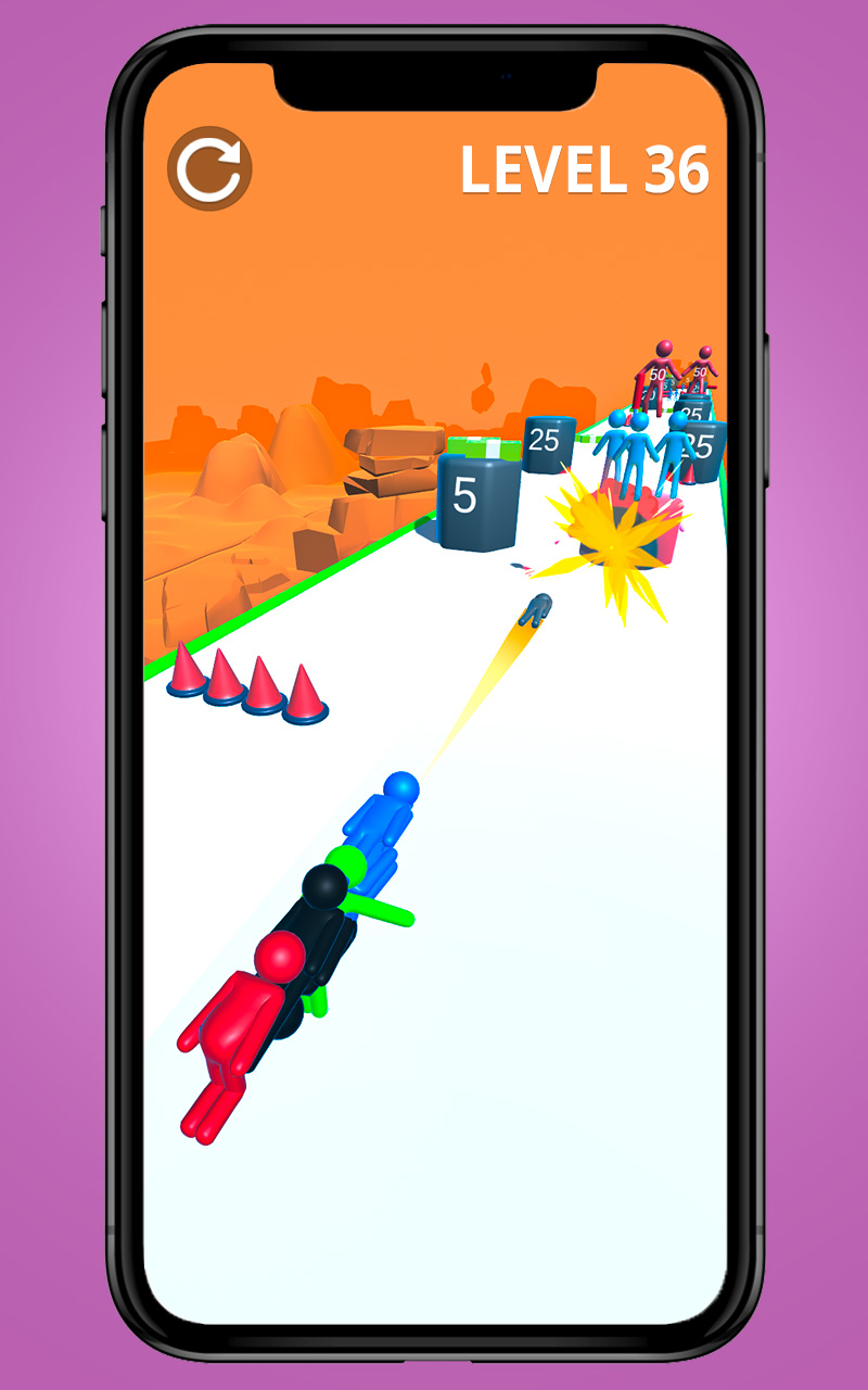 Human Stickman Gun Rush: Ragdoll Craft Weapon Shooter Master - Stick Merge Gun Run Weapon ...