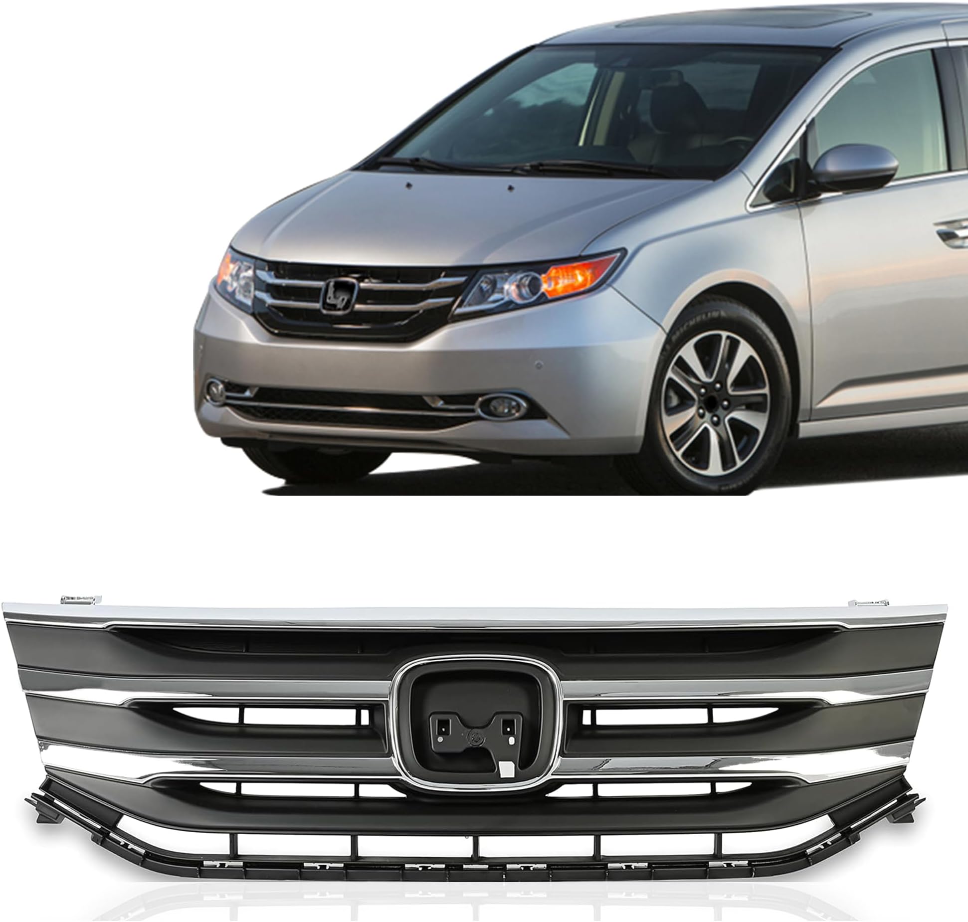 Amazon.com: HECASA Front Bumper Grille Compatible with 2011-2013 Honda ...