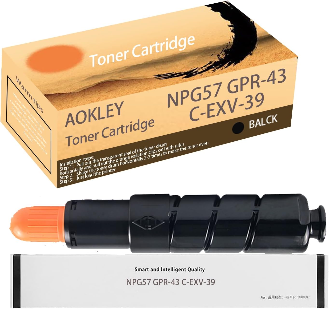 NPG-57 Cartouche de toner de rechange pour imprimante Canon NPG-57 GPR-43 C-EXV-39, compatible ...