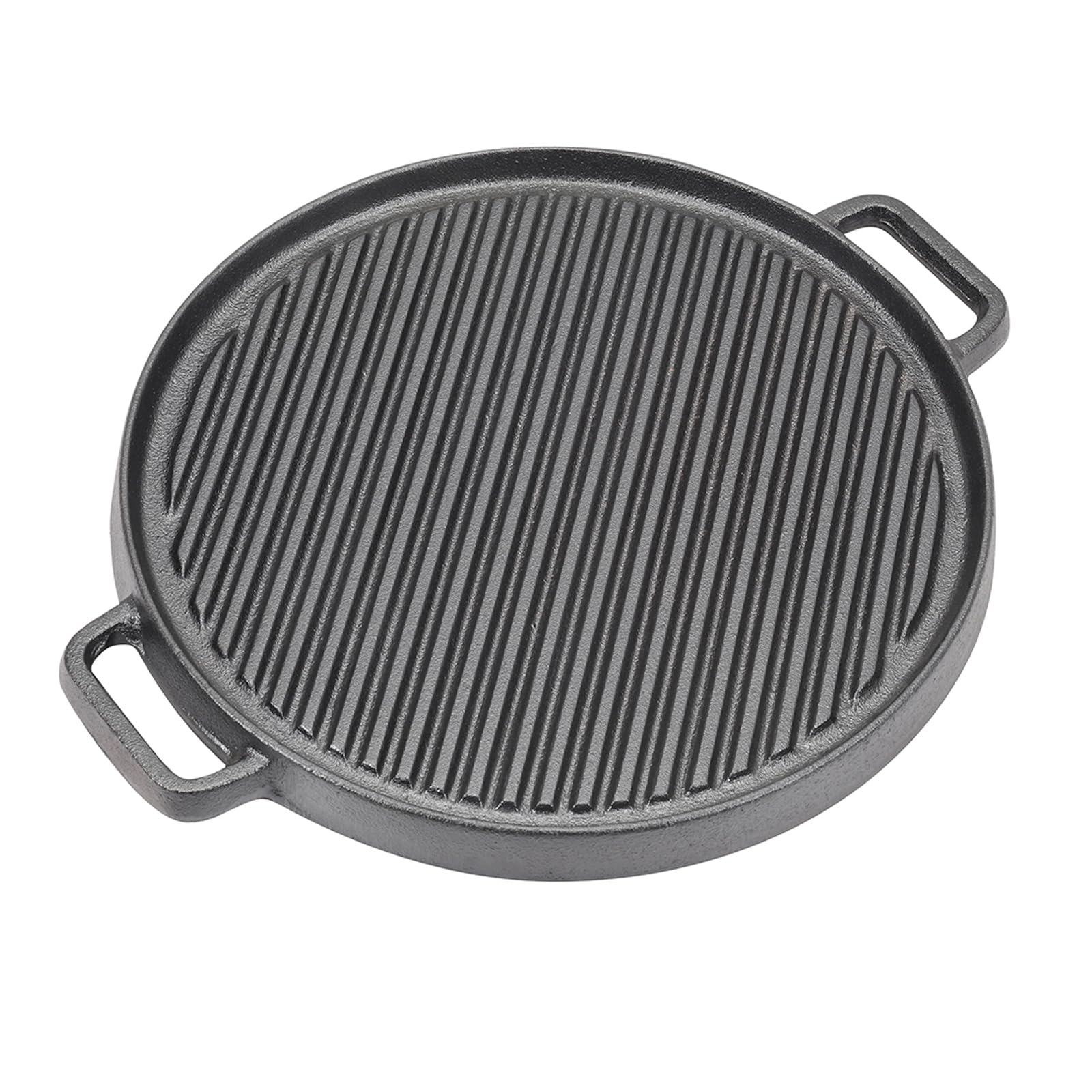 Warmiehomy Cast Iron Griddle Pan,30cm Pre-Seasoned Cast Iron Skillet ...