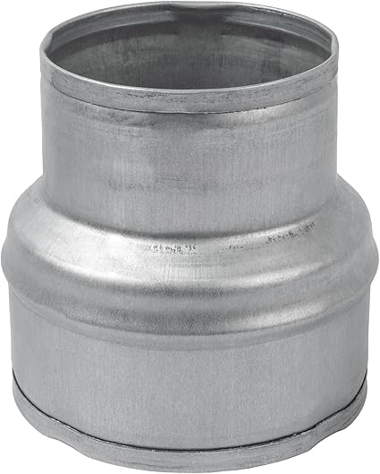 4" to 3" Inch Galvanized Steel Round Duct Reducer - Pipe Fitting ...