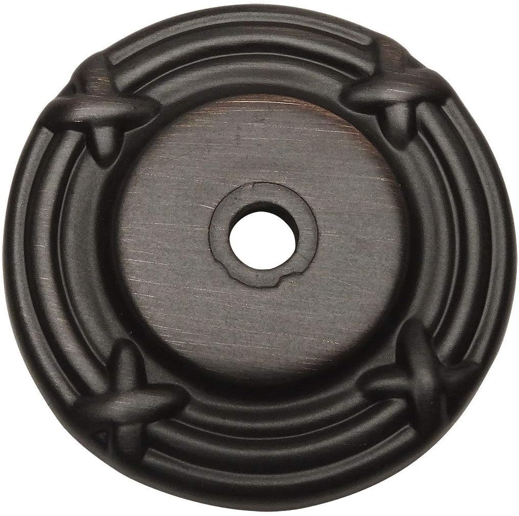 Oval Backplate Finish: Brushed Satin Nickel, Size: 1.75" H x 1.25" W x ...