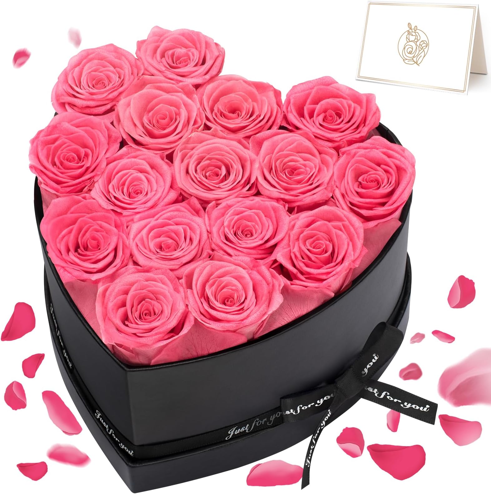 Amazon.com: JINXIYURE Preserved Roses in A Box-Flowers for Delivery ...