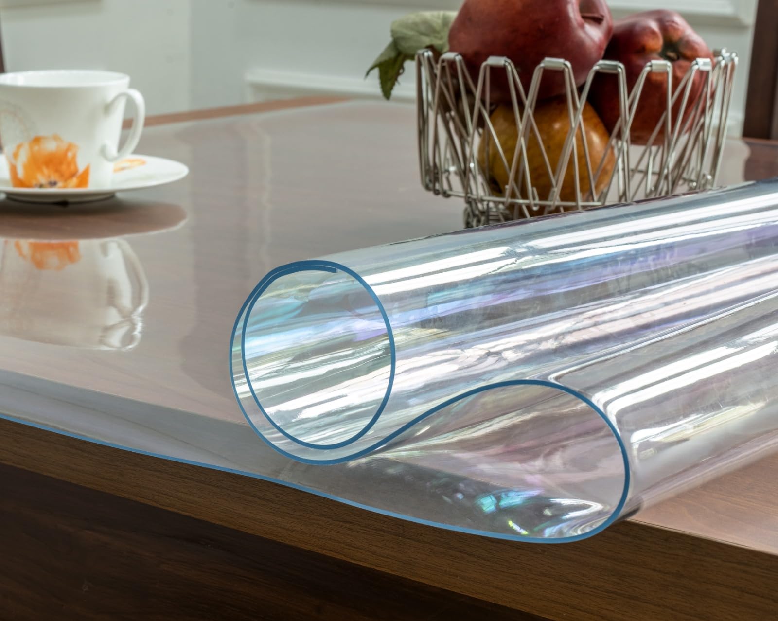 LIV Table Top Protector 2MM Thickenes Waterproof Easy Clean PVC Dining ...