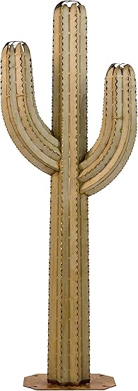 Amazon.com : Desert Steel Saguaro Cactus Torch - (Small - 21”W x 60”H x ...