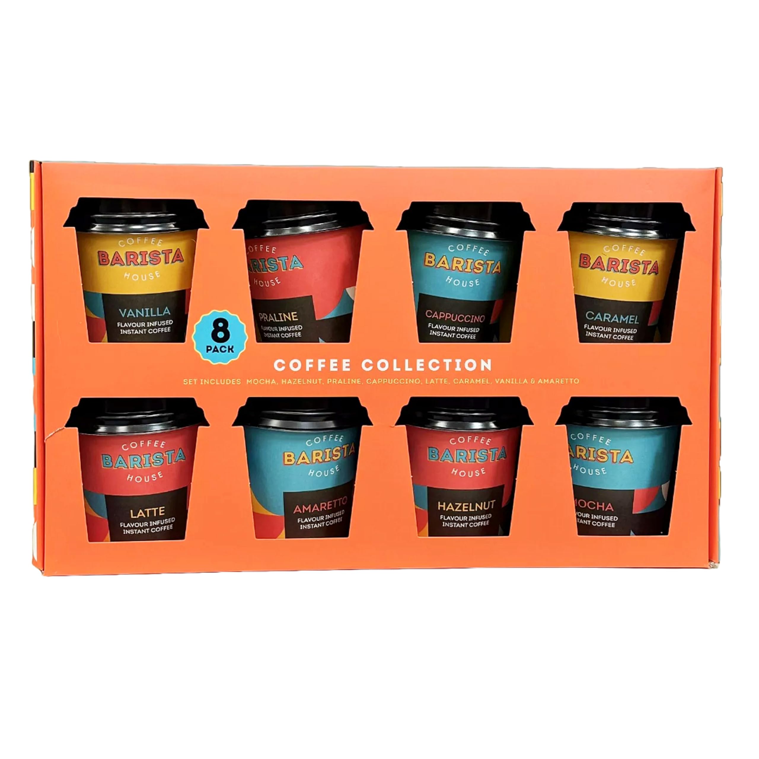 Instant Coffee Gift Set for Gifts - Flavoured Coffee of 8 Travel ...
