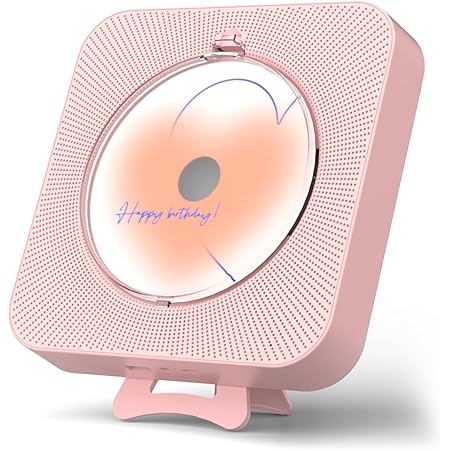 Amazon.com: Yintiny Cute Pink CD Player with Bluetooth 5.0 ...
