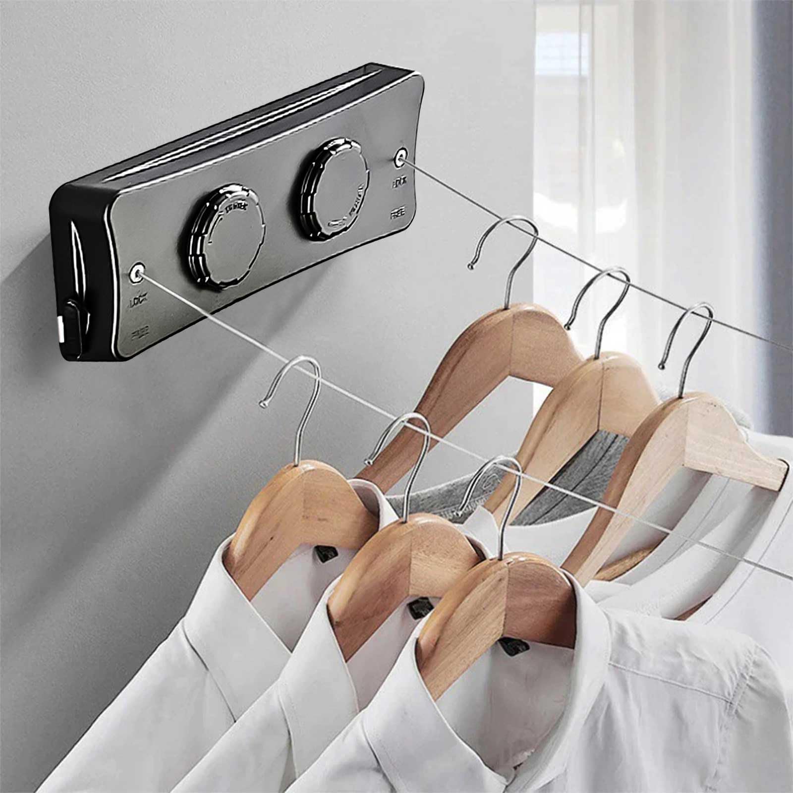 Retractable Indoor Lsvgoe Retractable Washing Line Indoor Outdoor ...