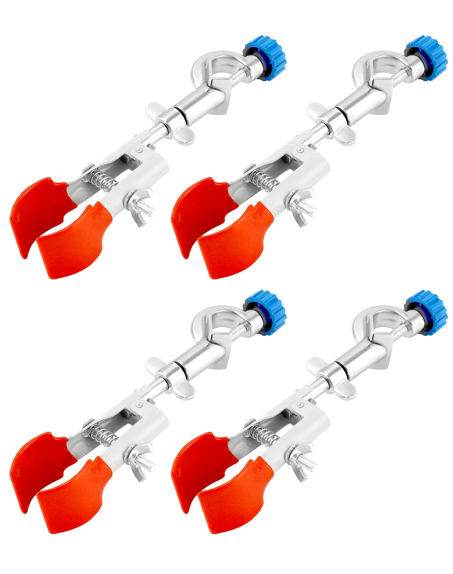 Amazon.com: QWORK Lab Clamp, 4 Pack, Cork Lined Prongs, Burette, Flask ...