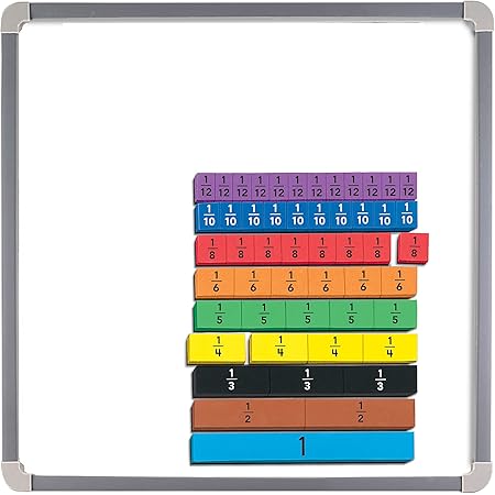 Amazon.com: Learning Resources Magnetic Rainbow Fraction Tiles, Visual ...