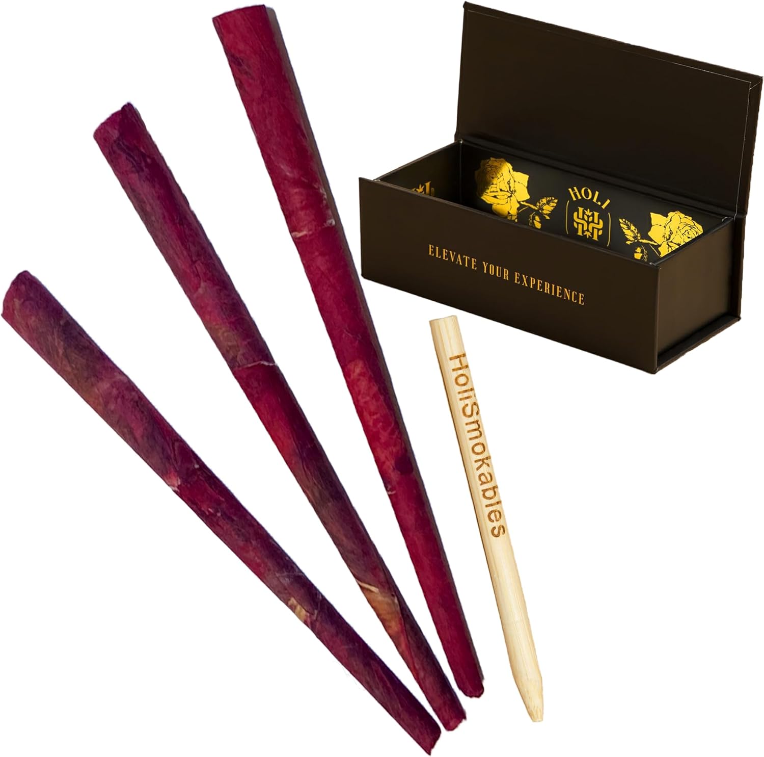 Amazon.com: Rose Petal Pre-Rolled Cones -3 Organic Cones with Chic ...
