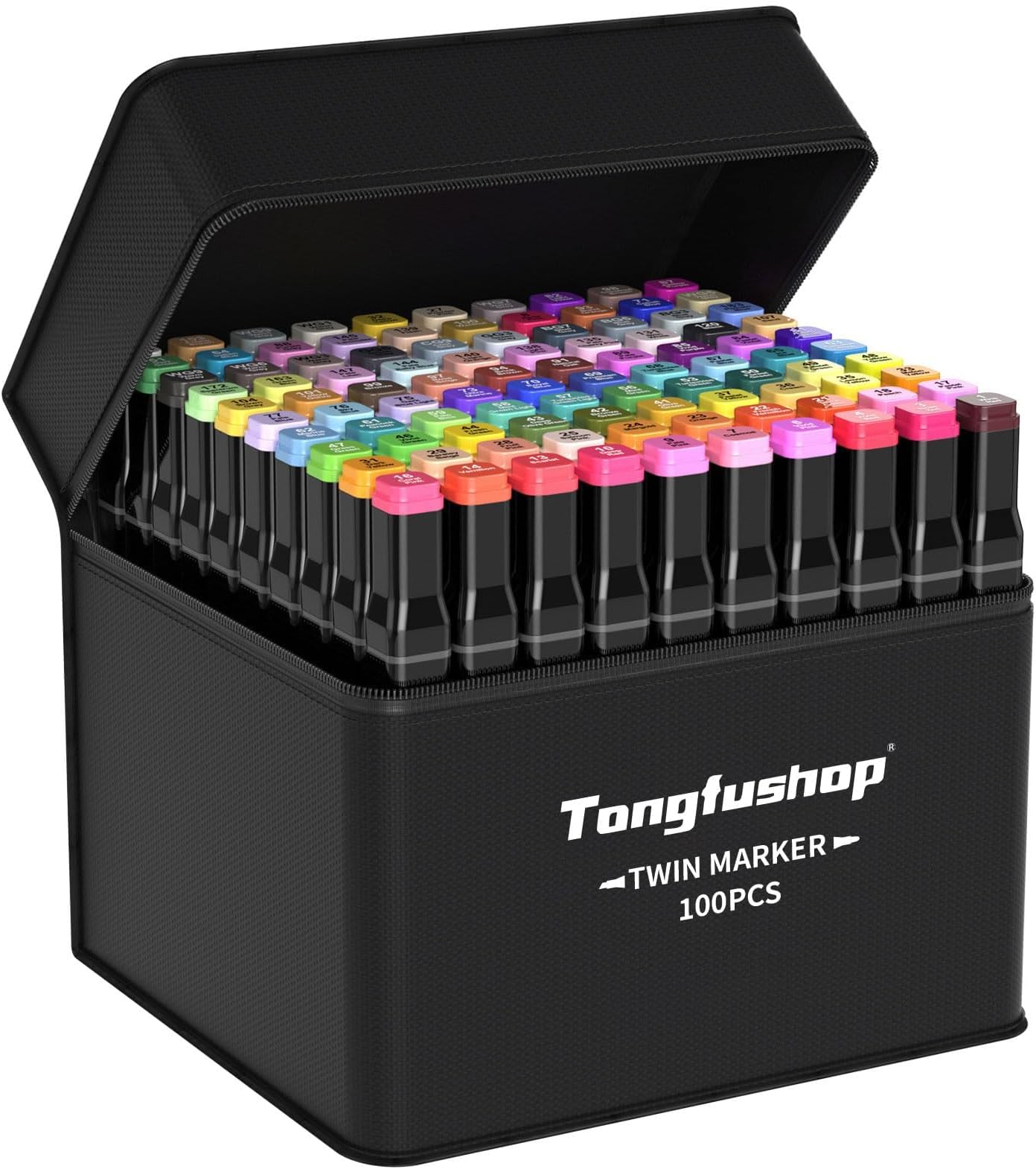 Tongfushop 100 Colored Marker Set, Colouring Pens, Markers, Art Pens ...