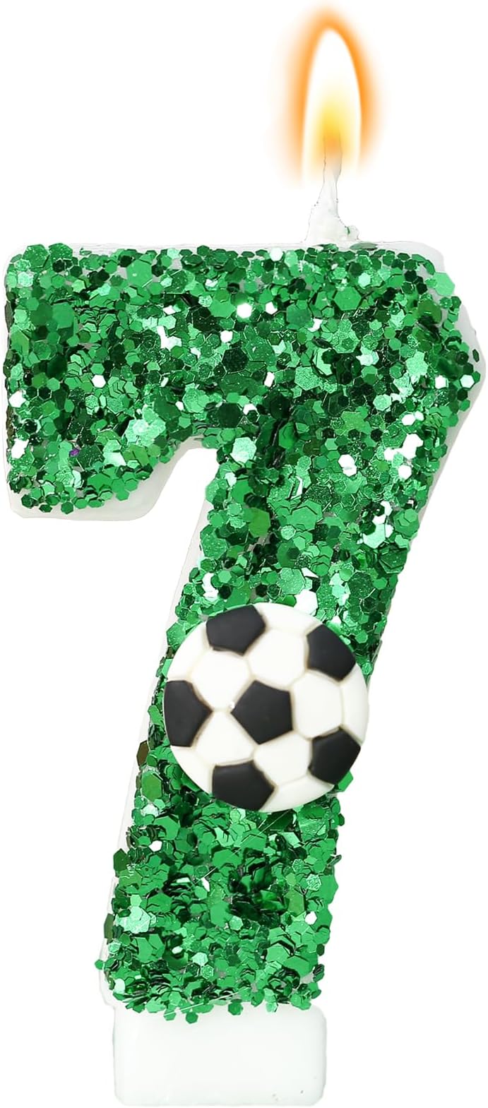 Amazon.com: Soccer Birthday Candles 7th Soccer Themed Birthday Party ...