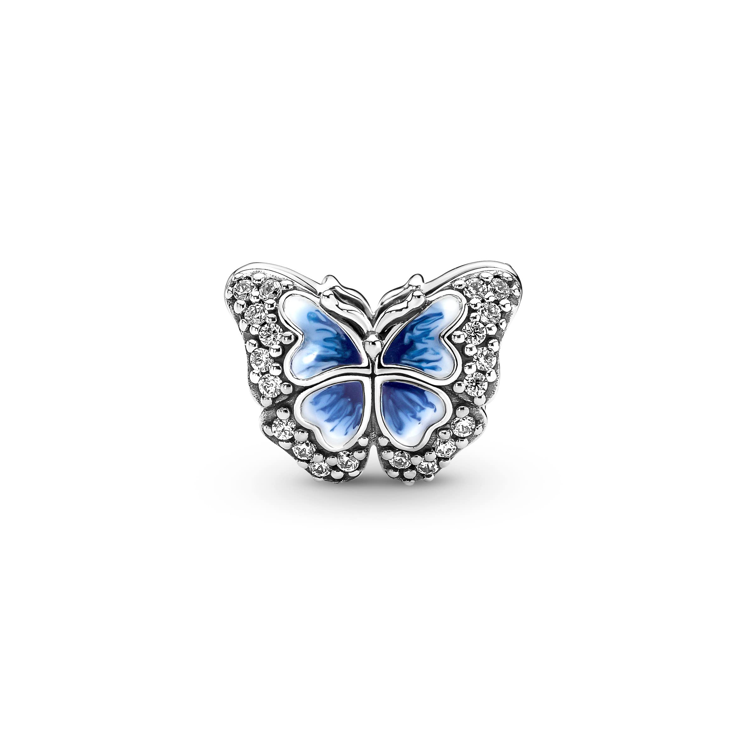 Amazon.com: Pandora Blue Butterfly Sparkling Charm Bracelet Charm ...